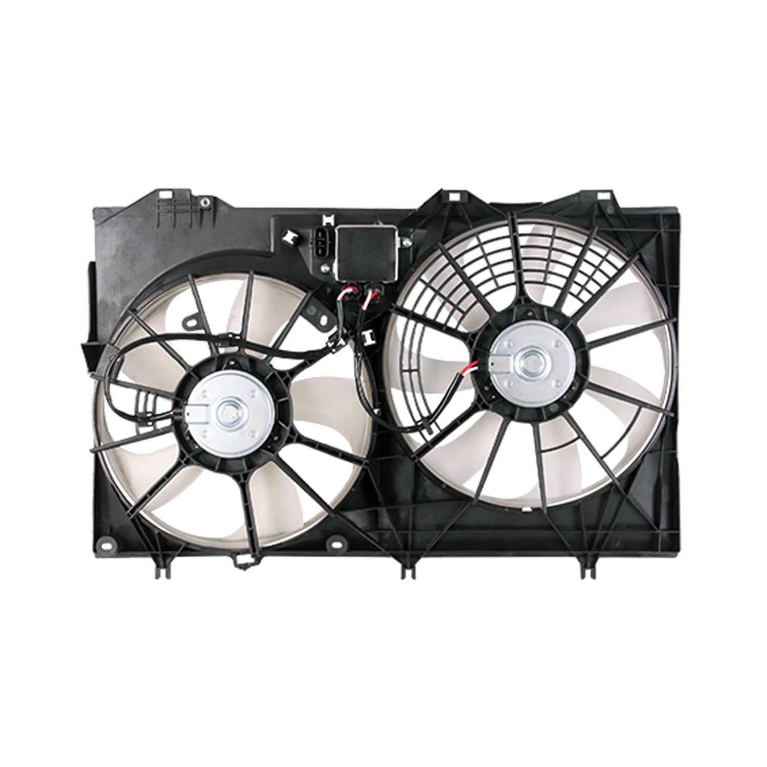 RADIATOR AND CONDENSER FAN ASSEMBLY WITH TWO FANS SIDE BY SIDE; 3.5 ...