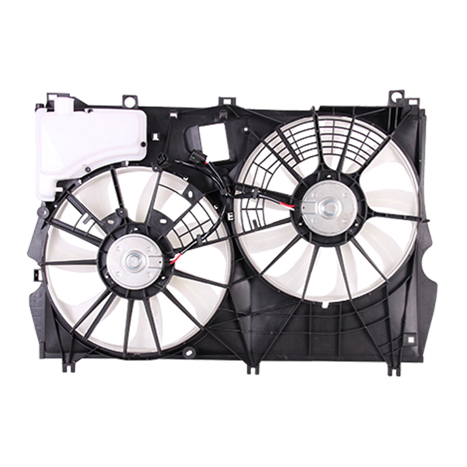 RADIATOR AND CONDENSER FAN ASSEMBLY WITH TWO FANS SIDE BY SIDE WITH ...