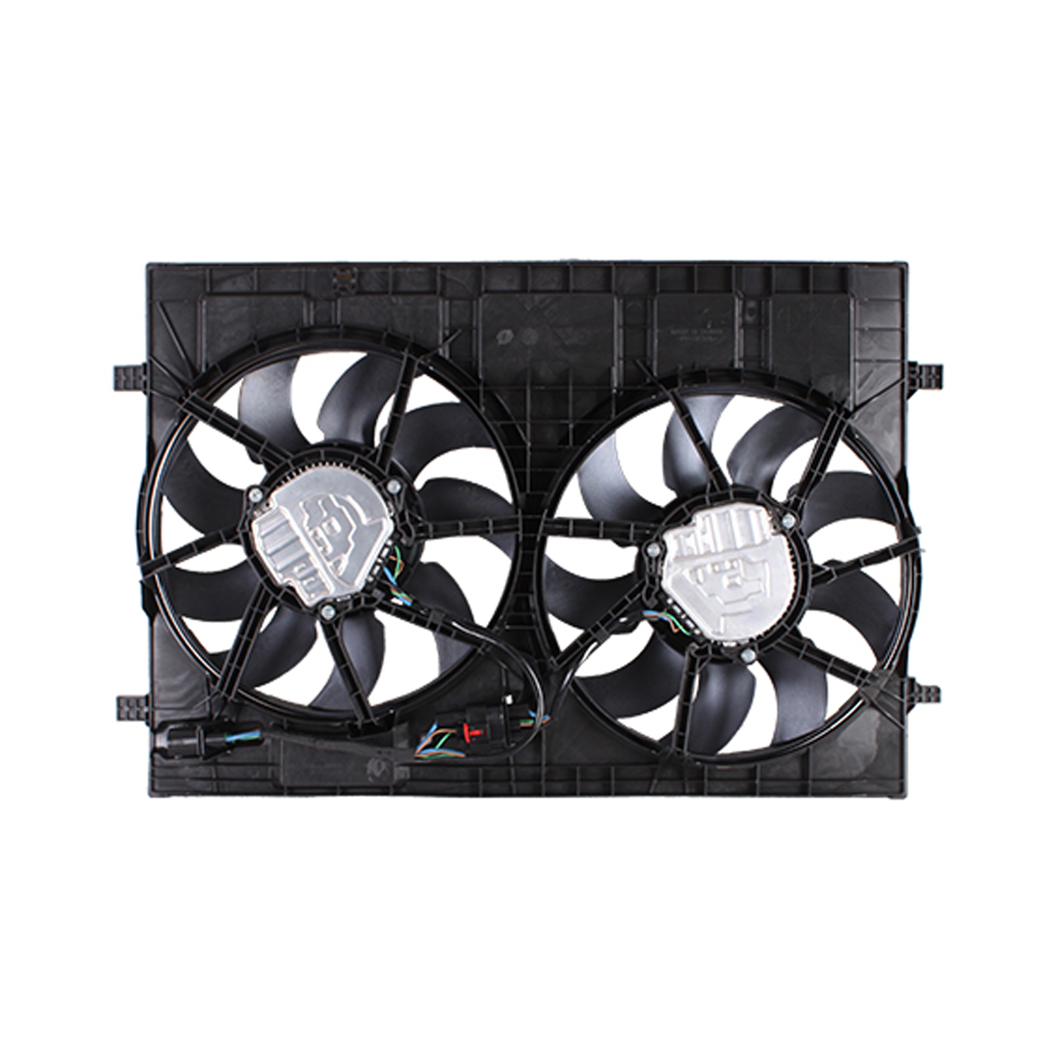 RADIATOR AND CONDENSER FAN ASSEMBLY WITH TWO FANS SIDE BY SIDE ...