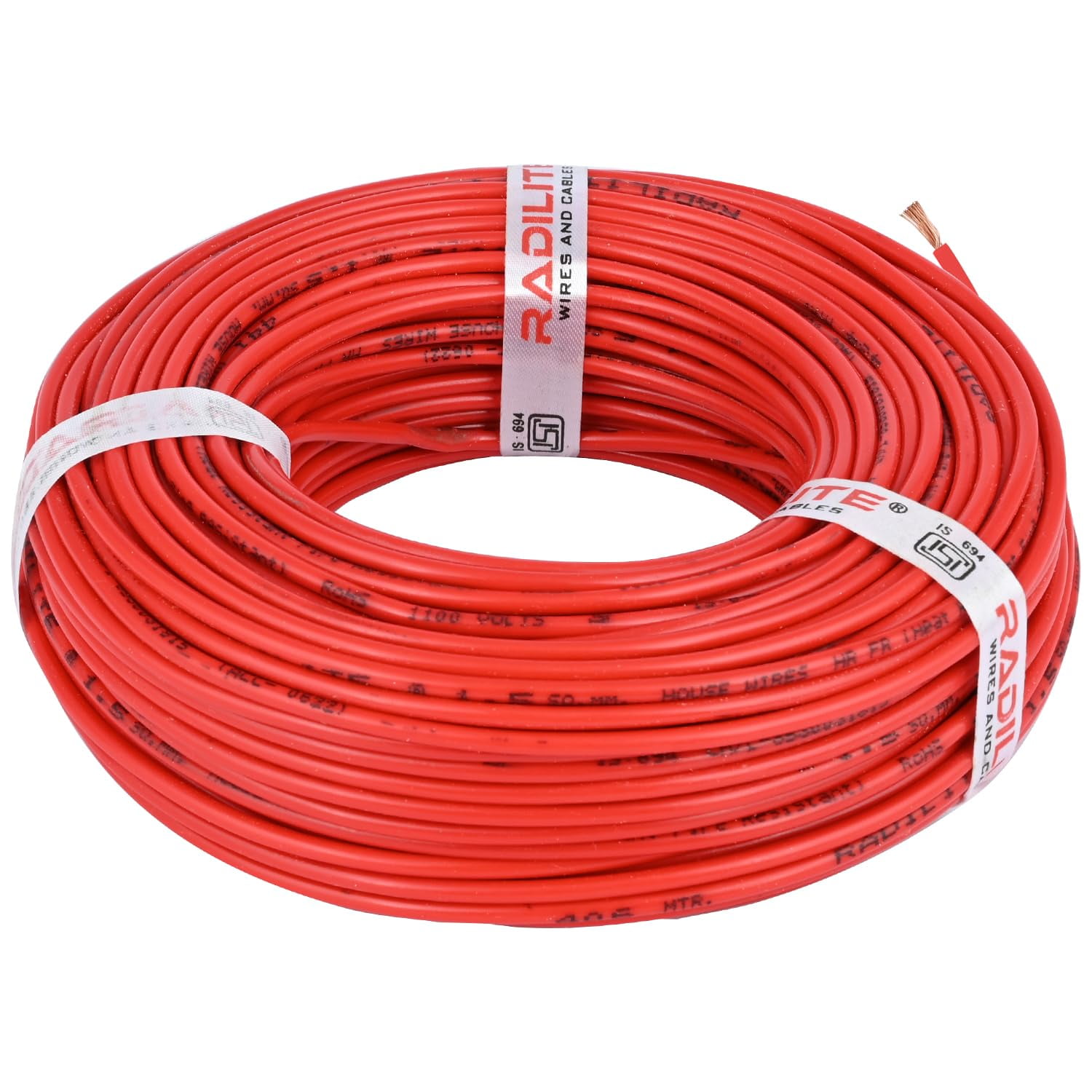 RADILITE PVC Insulated HRFR Industrial Cable Copper Wire 1100V Single ...