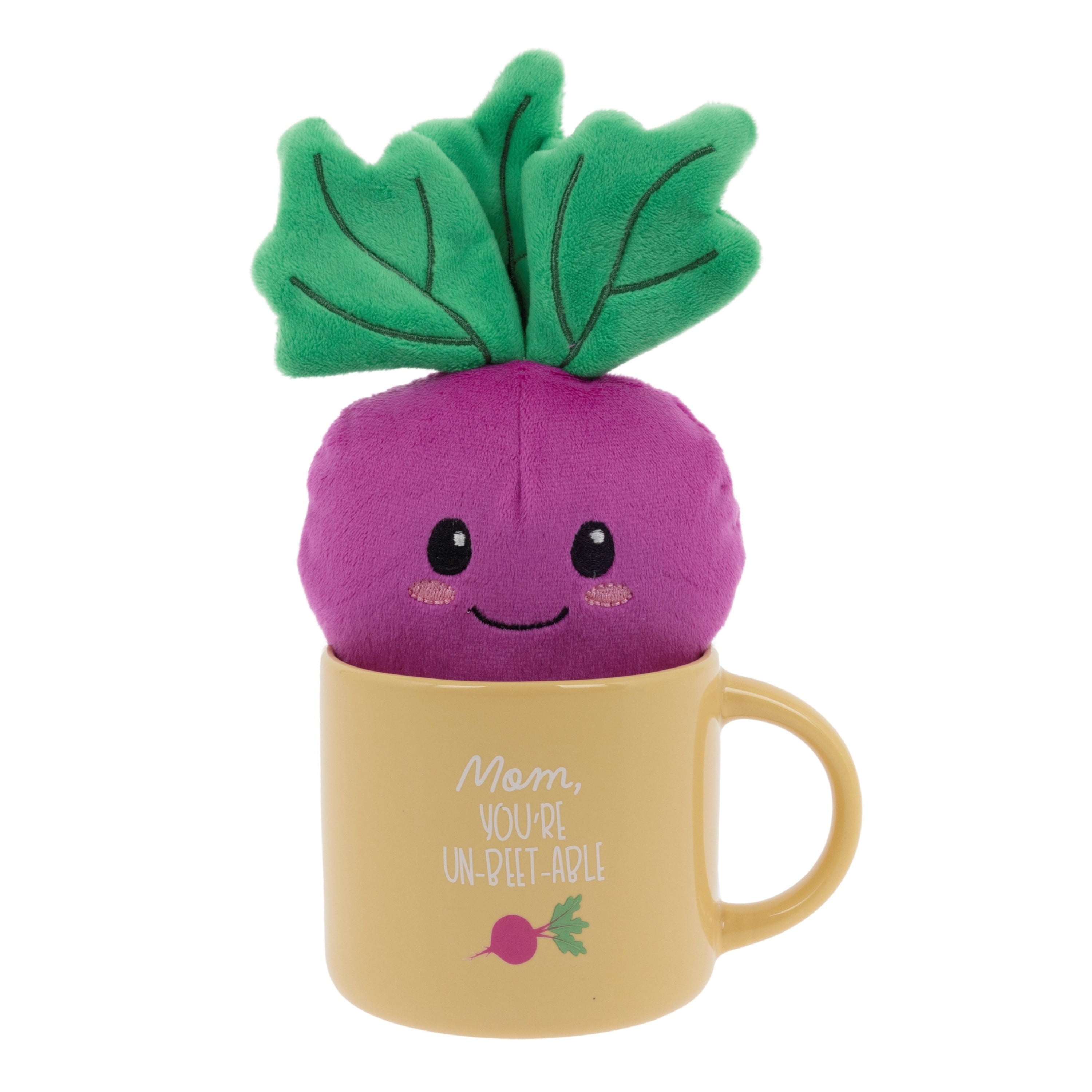 Mother's Day Two-Piece Gift Set, Purple Beet Plush and Ceramic Mug, by ...
