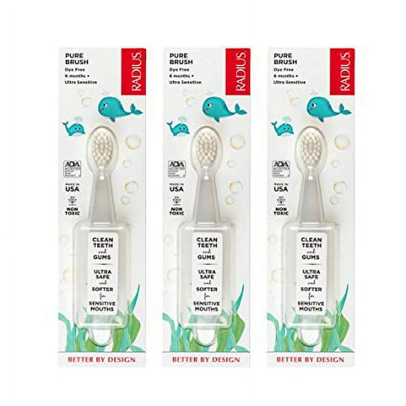 RADIUS Totz Plus Brush Kids Toothbrush Silky Soft BPA Free ADA Accepted ...