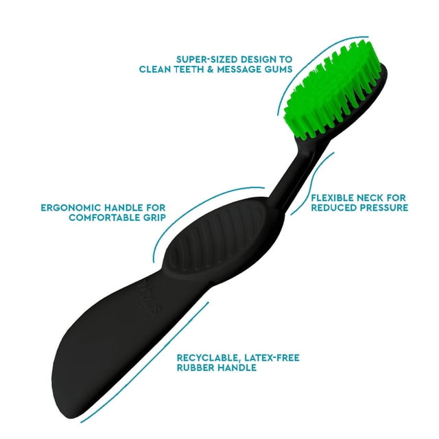 RADIUS Flex Brush with Soft Bristles Toothbrush BPA Free & ADA Accepted ...