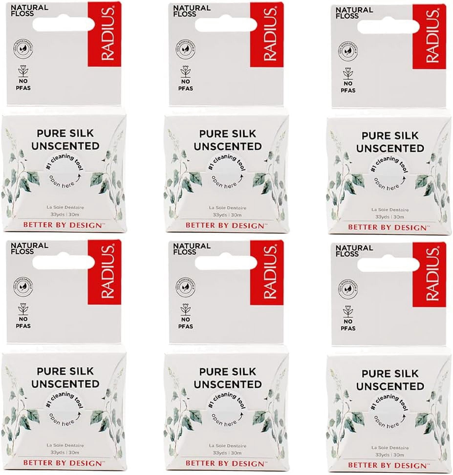 Radius, Natural Silk Floss 6 Pack - Walmart.com