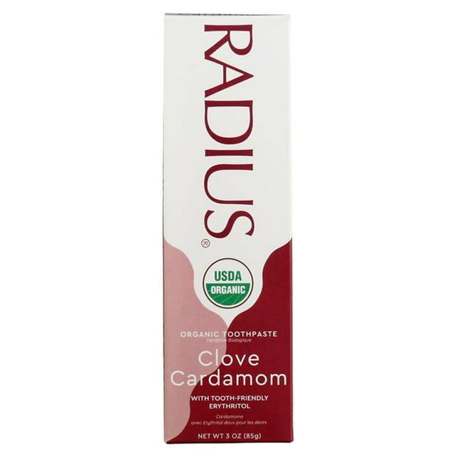 RADIUS, Organic Gel Toothpaste, Clove Cardamom, 3 oz (85 g) - Walmart.com