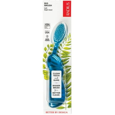 RADIUS Source Flossing Hemp Handle Toothbrush - Walmart.com