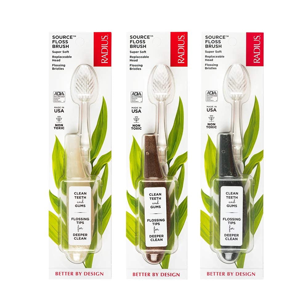 RADIUS Toothbrush Source Floss DHF10 Brush BPA Free & ADA Accepted ...