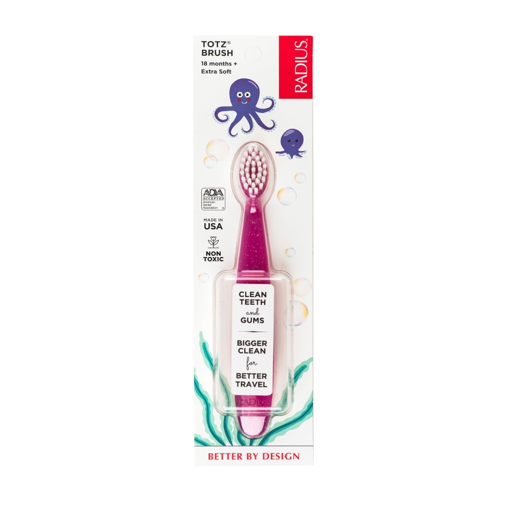 RADIUS Totz Toothbrush Extra Soft Brush BPA Free & ADA Accepted ...