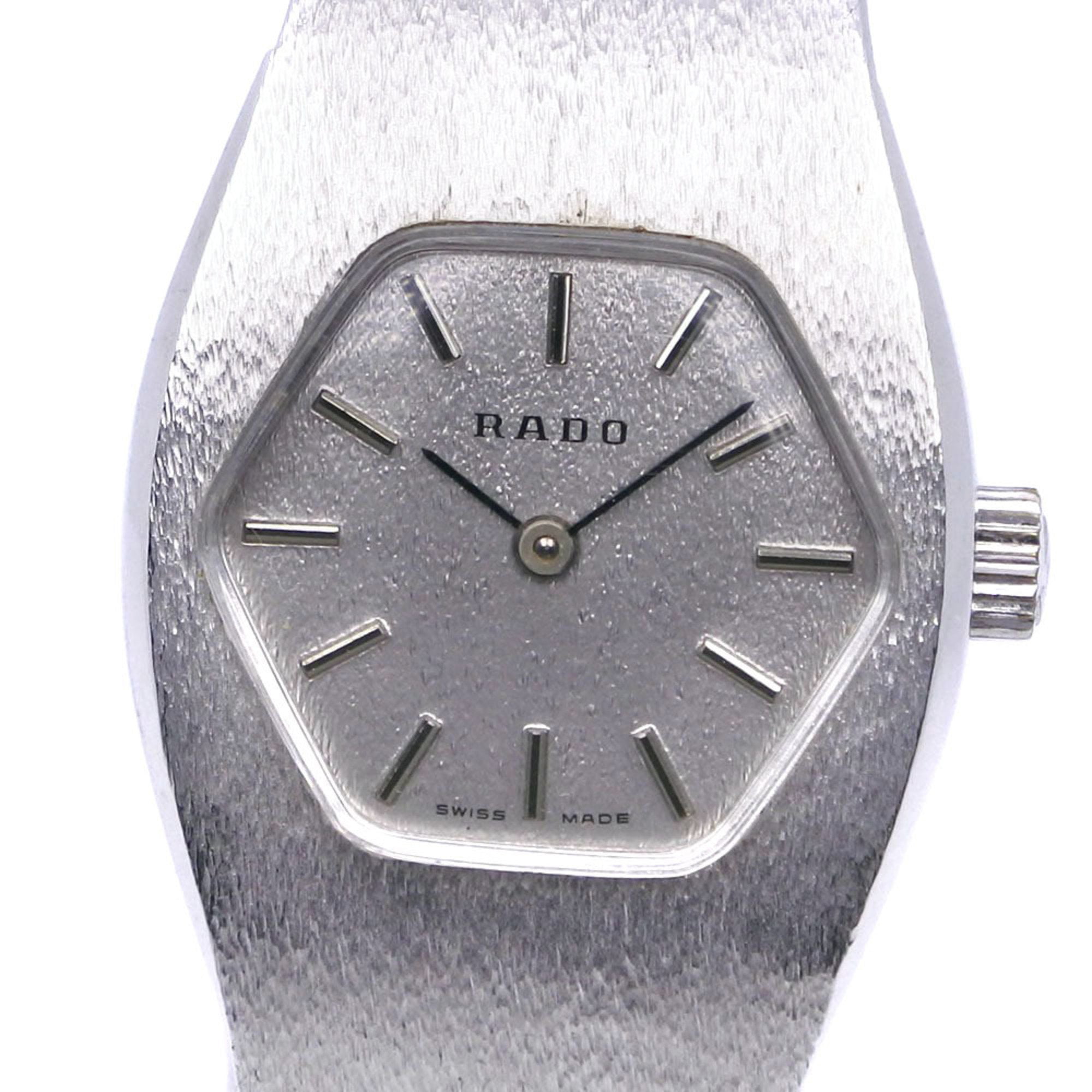 Pre-Owned RADO Watch Stainless Steel Hand-wound Silver Dial Antique ...