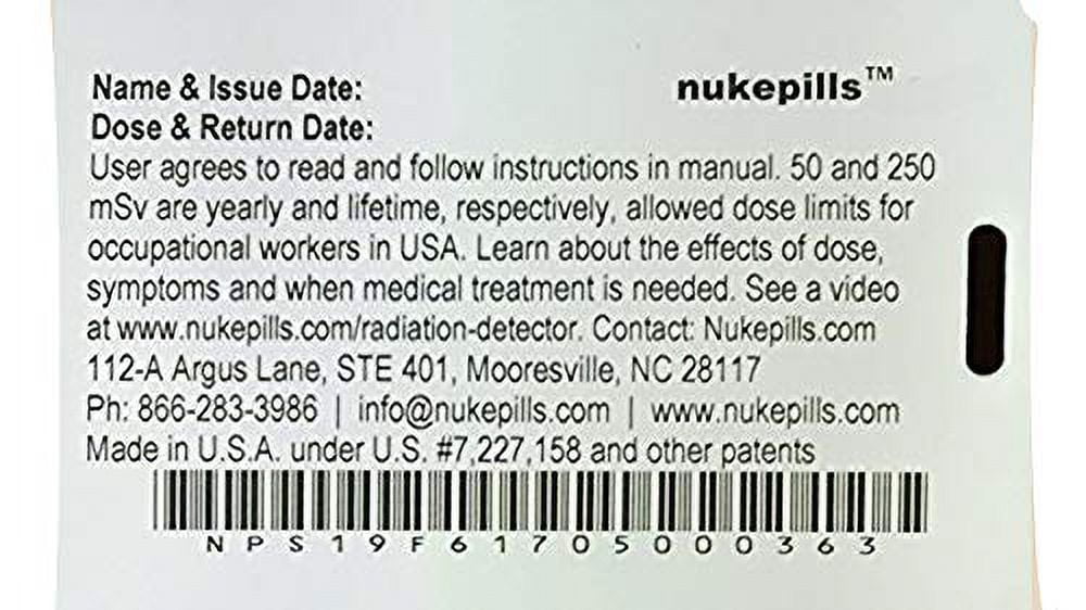 RADTriage FIT Personal Radiation Detector for Wallet or Pocket,Nuclear ...