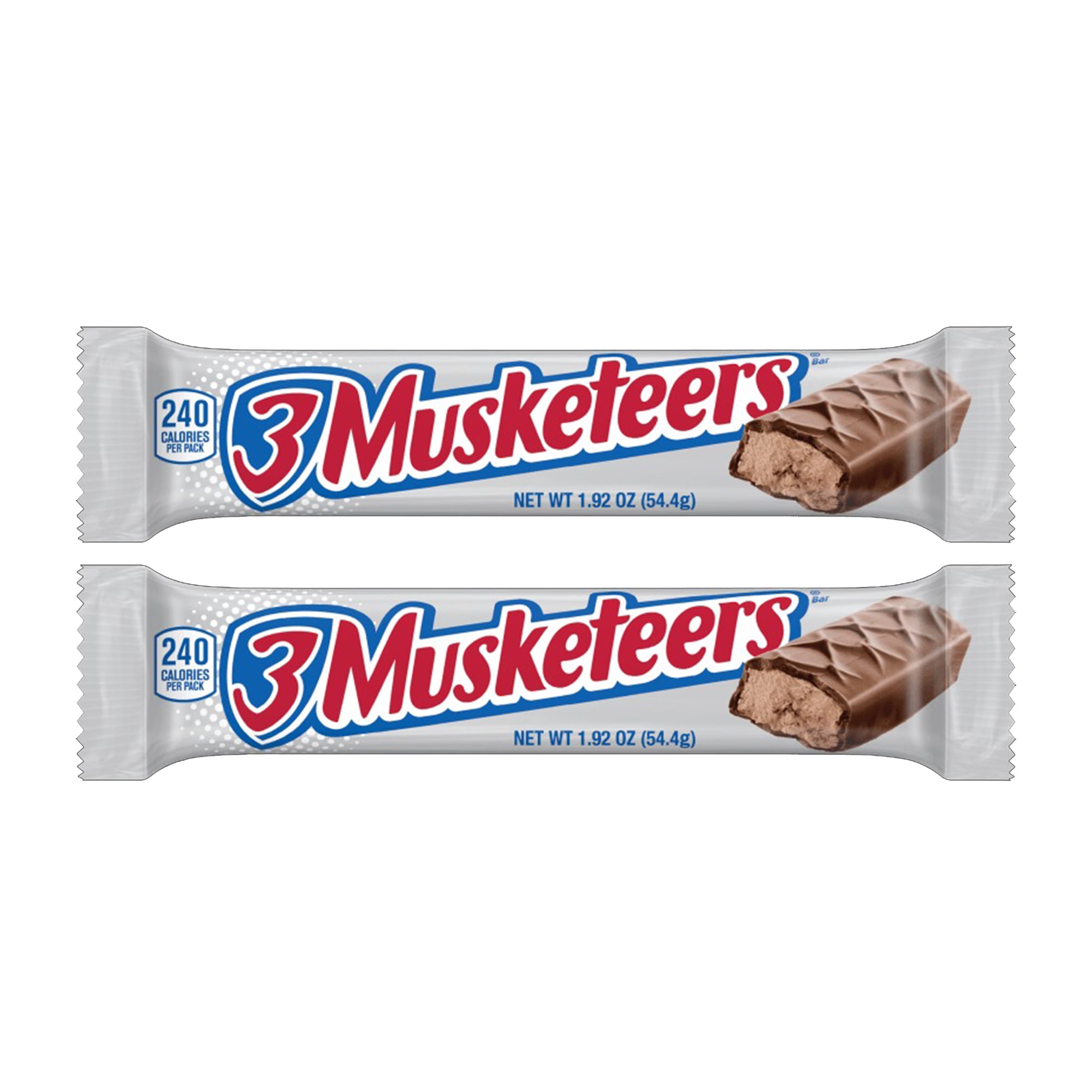 RADYAN 3 Musketeers Chocolate Candy Bars 2 Pack, 1.92 oz, Allergen-Free ...