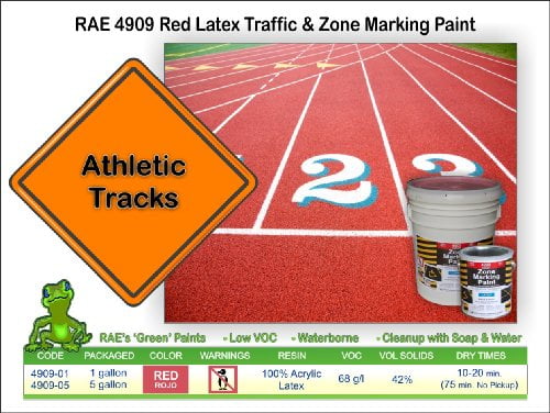 RAE 4909-01 Red Latex Zone Marking Paint 1-Gallon - Walmart.com