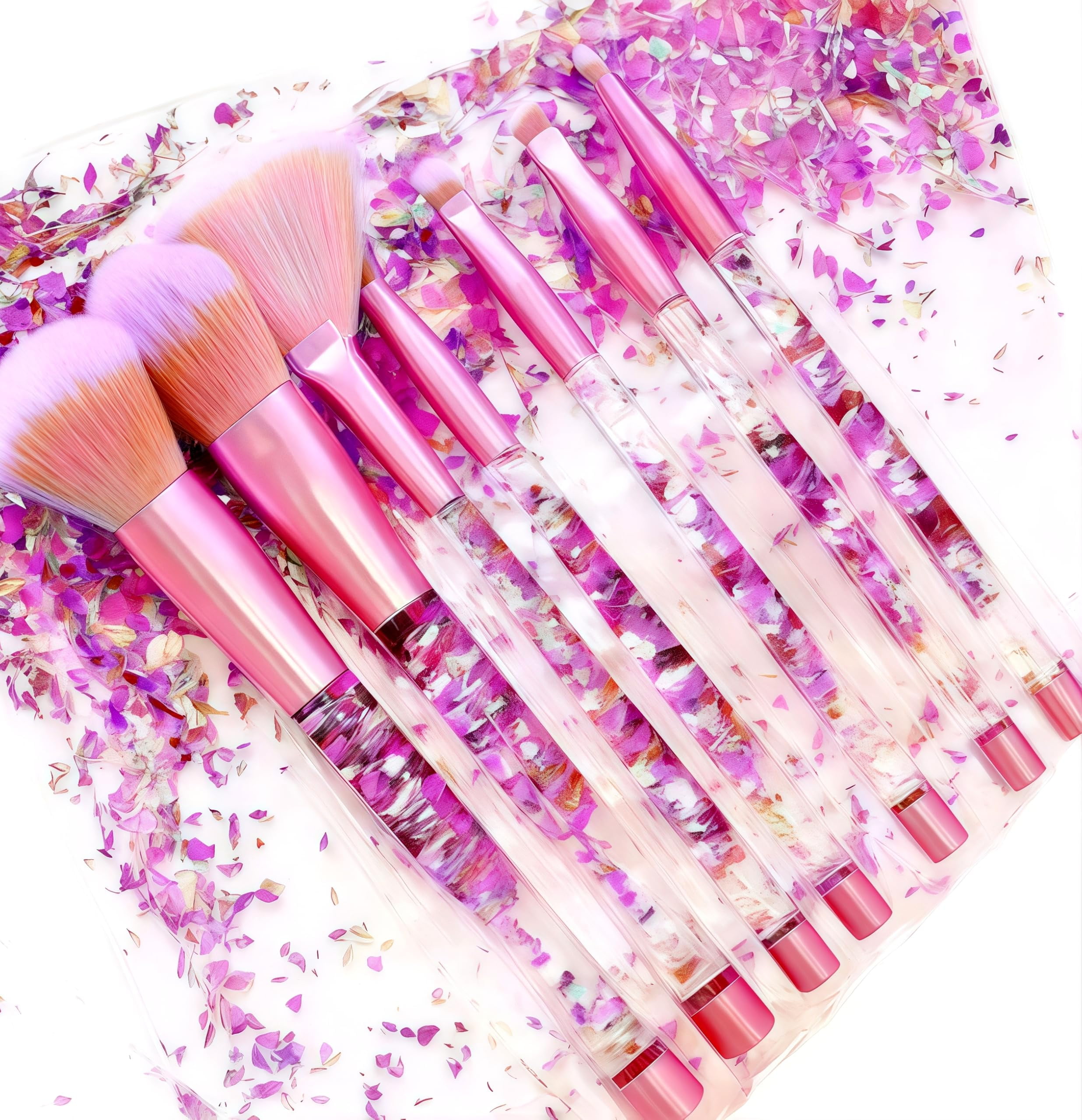 RAEEIKPHZ Sparkle Pink Makeup SSF20 Brushes Set,Unicorn Glitter ...