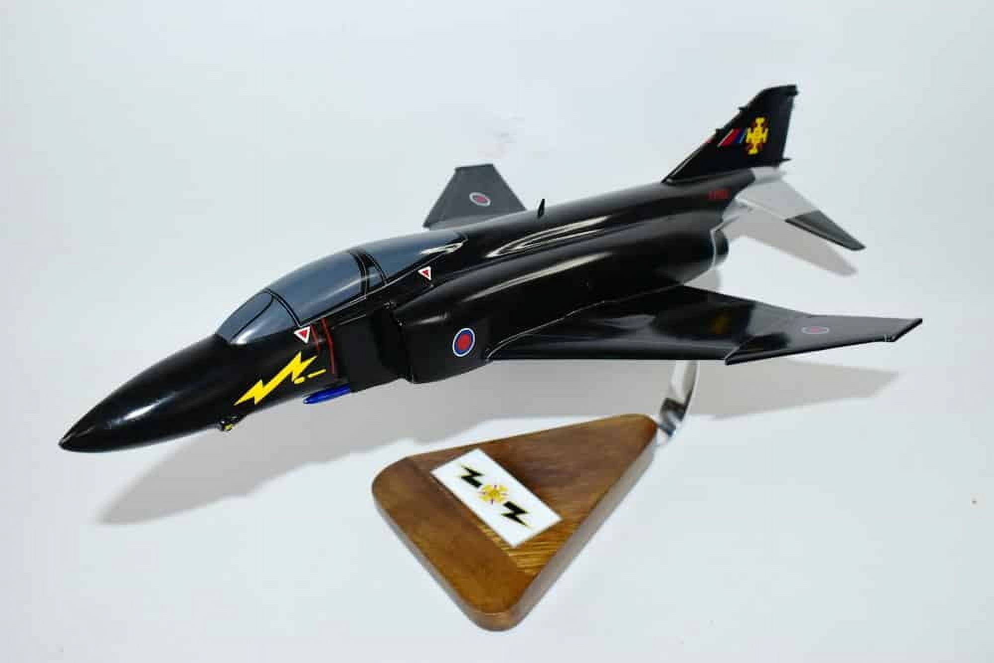 RAF Phantom Black Mike F-4 Model, 1/42 (18") Scale, Mahogany, Fighter ...
