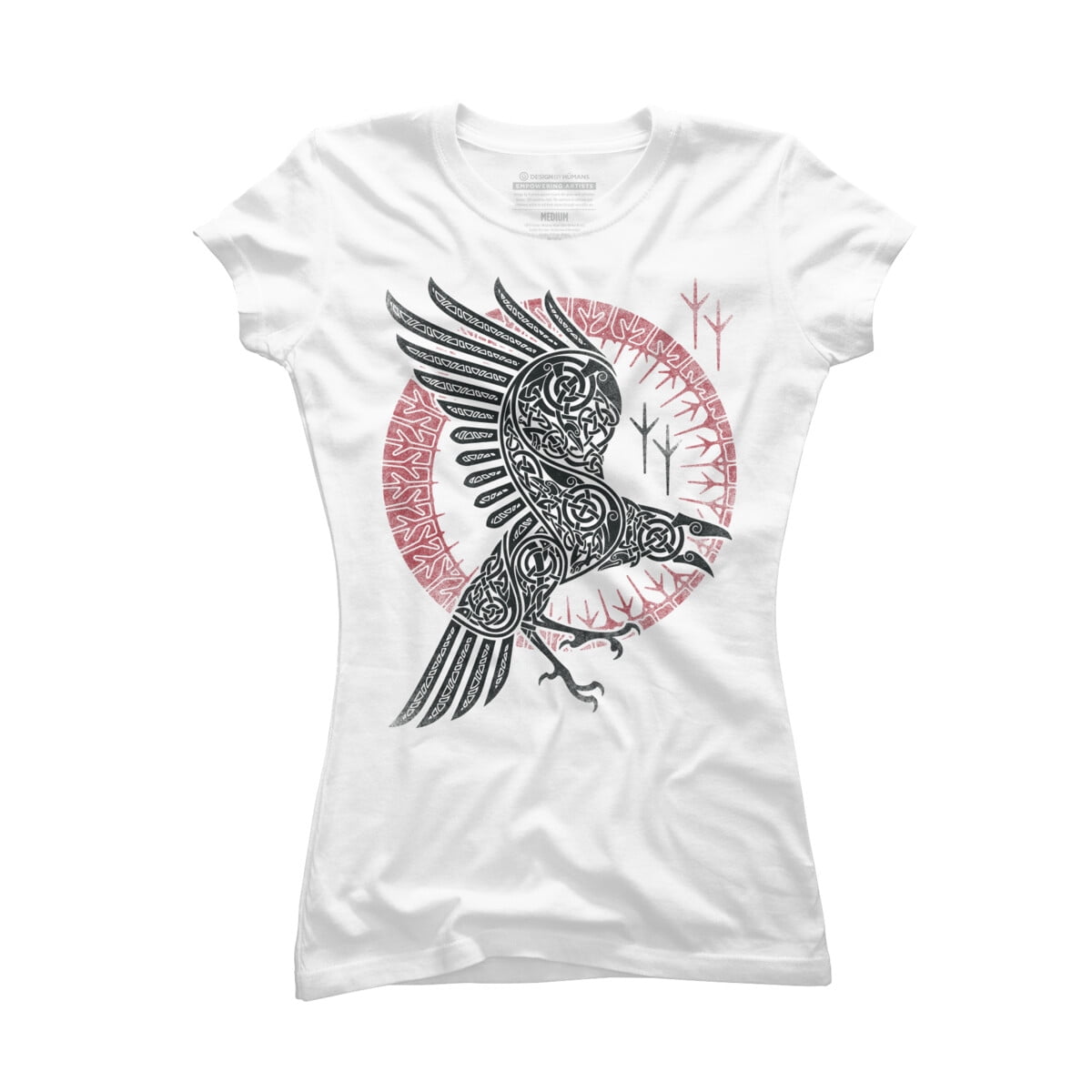 RAGNAR'S RAVEN Juniors White Graphic Tee - Design By Humans S - Walmart.com
