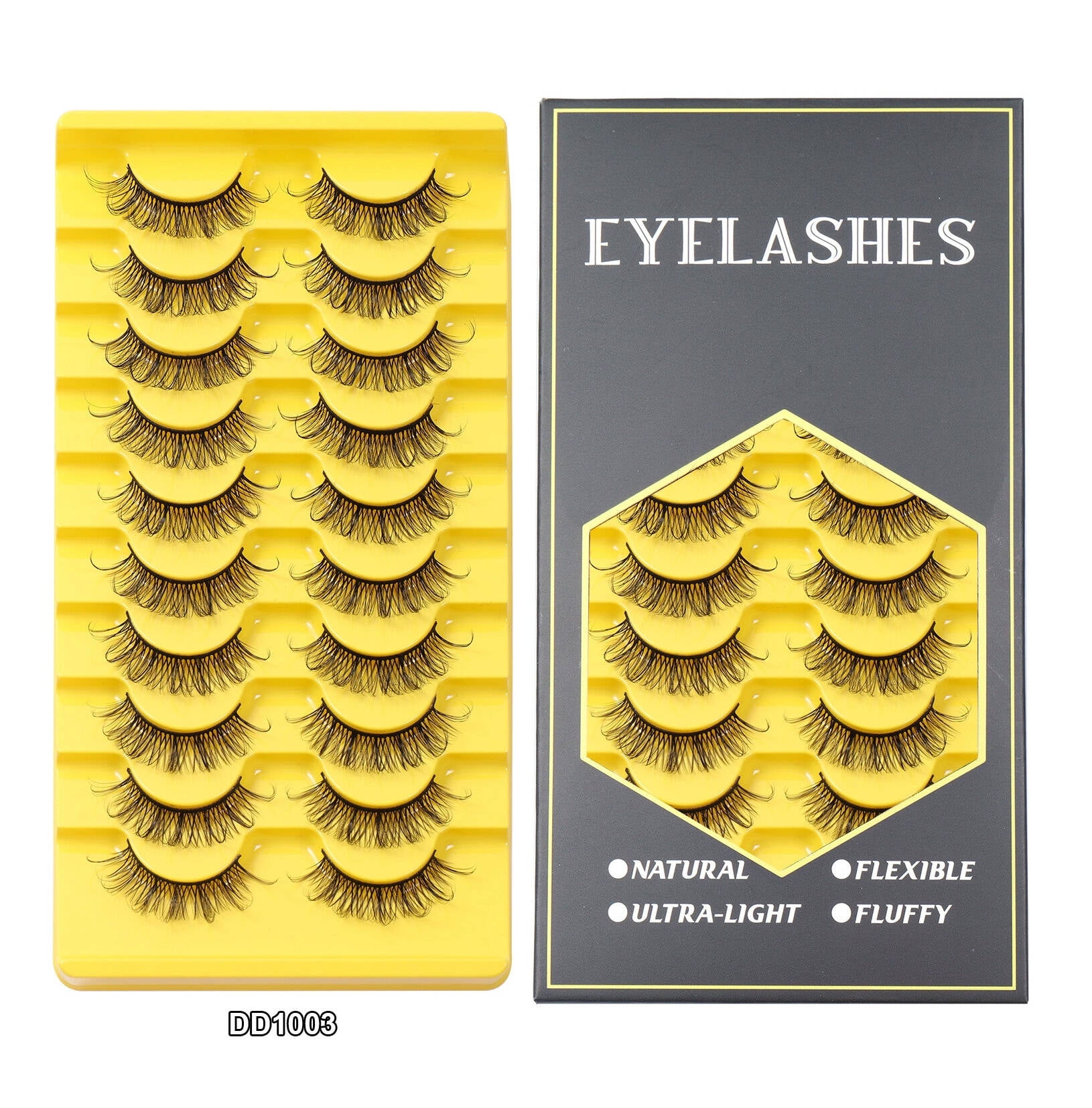 RAGUPEL 10Pairs Lashes Wispy No Residual Glue Design Eyelash Clusters ...