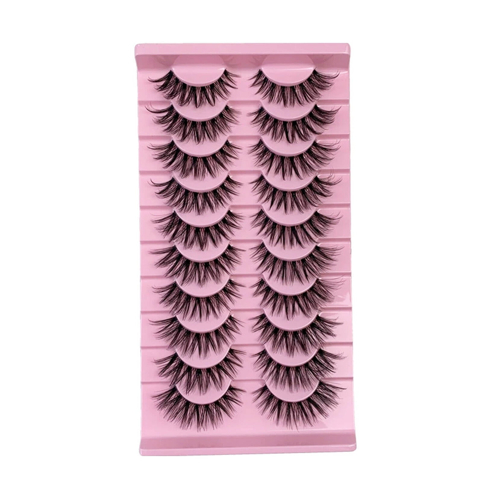 RAGUPEL 10Pairs Lashes Wispy Simulation of Distinct Roots Eyelash ...