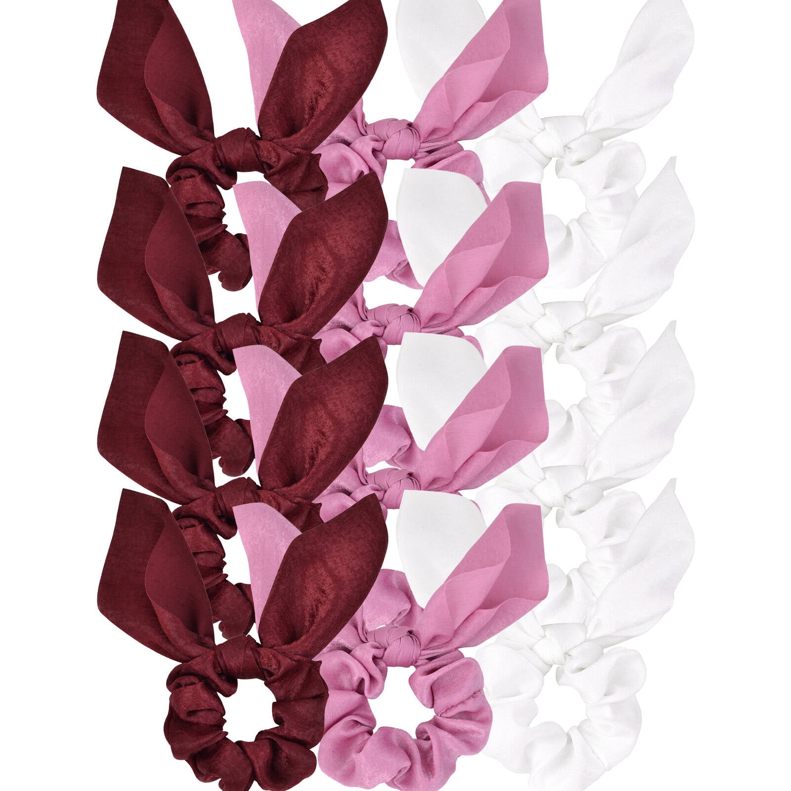 RAGUPEL 12 Pcs Scrunchies,Charming and Chic Touch Donut-Shaped Hair ...