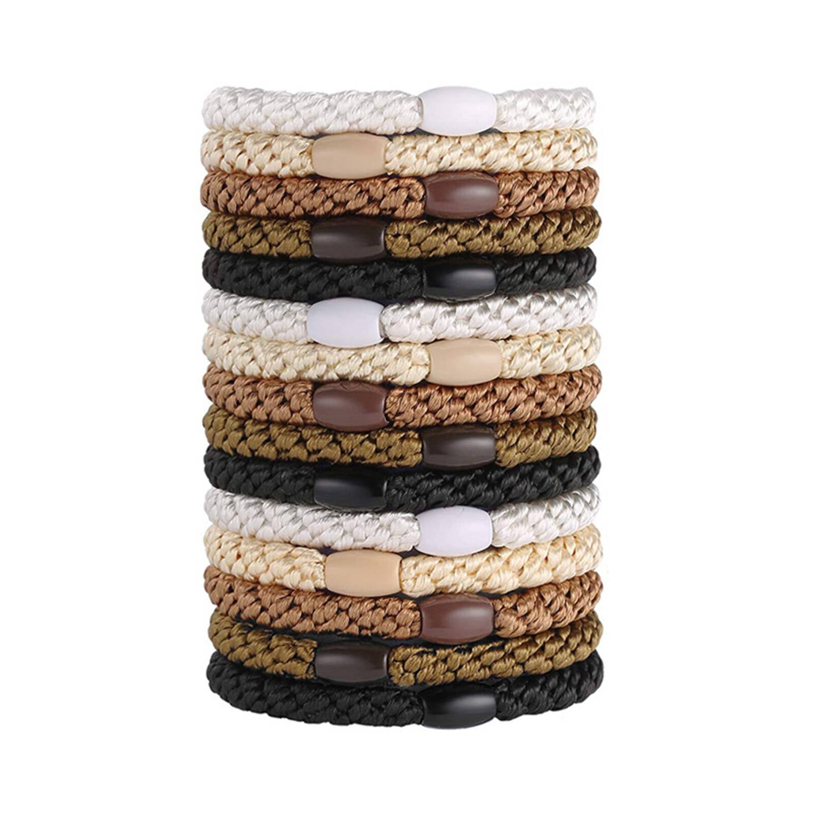 RAGUPEL 15Pcs Scrunchies,Thick Braided Design Silk Scrunchies,High ...