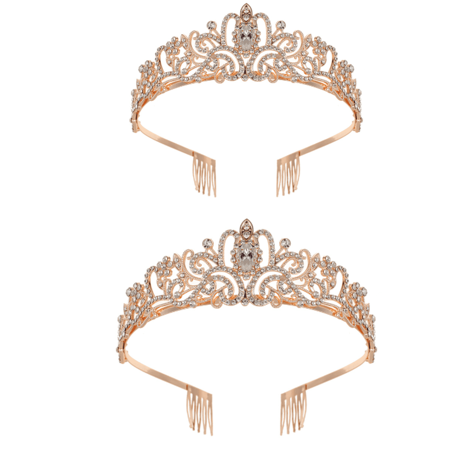 RAGUPEL 2 Pcs Crown,Timeless and Regal Appearance Crowns for Women ...