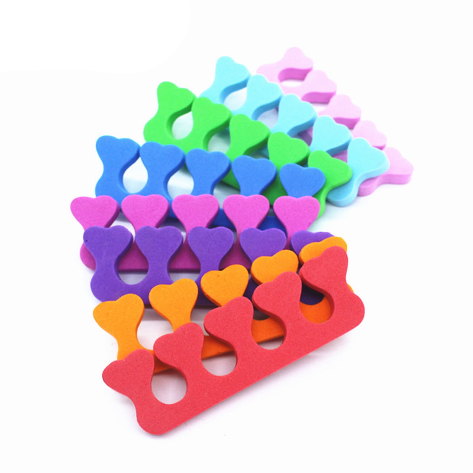 RAGUPEL 20 PCS Toe Separators for Pedicure,Soft Sponge Heart-Shaped Toe ...