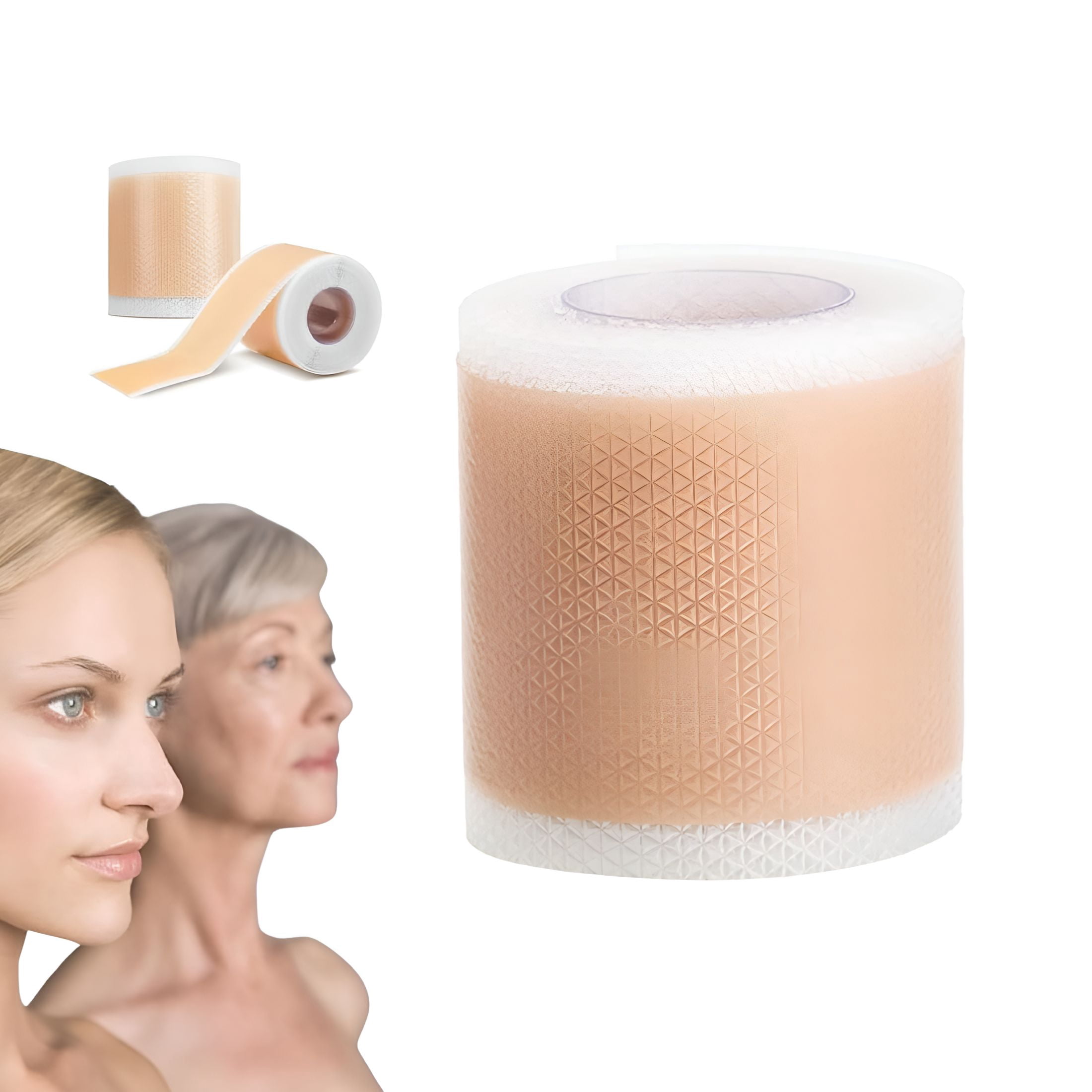 RAGUPEL 2026 New Reusable Silicone Face Tape for Forehead, Eyes, Neck ...
