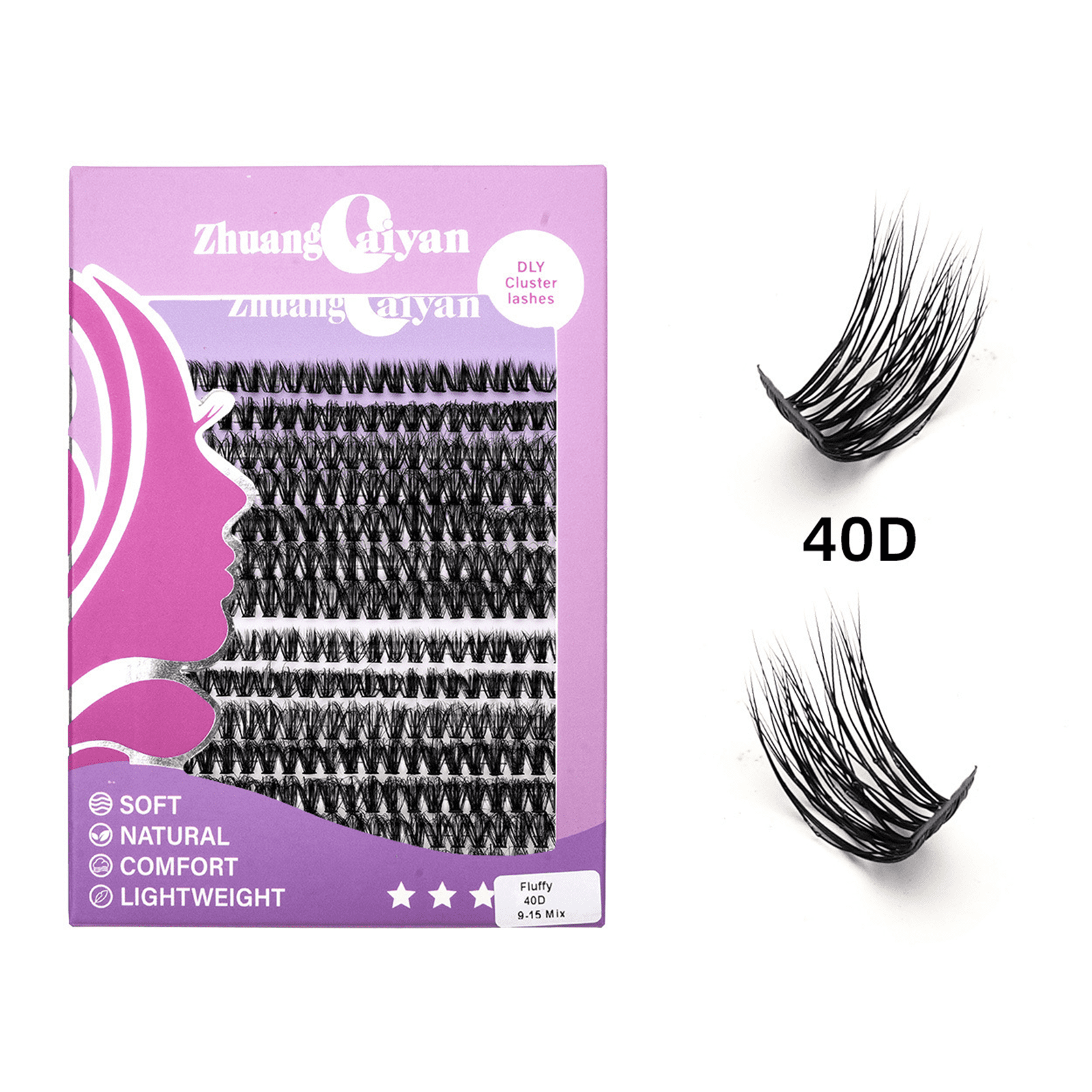 RAGUPEL 280 Pcs Lash Clusters 40D Single Cluster False Eyelashes 9 To ...
