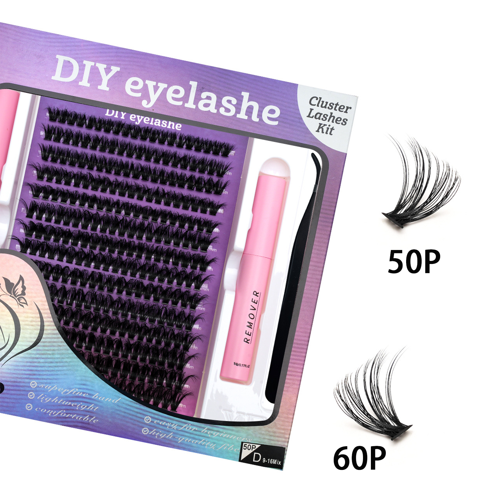 RAGUPEL 280 Pcs Lash Clusters Single Cluster False Eyelashes 9 To 15mm ...