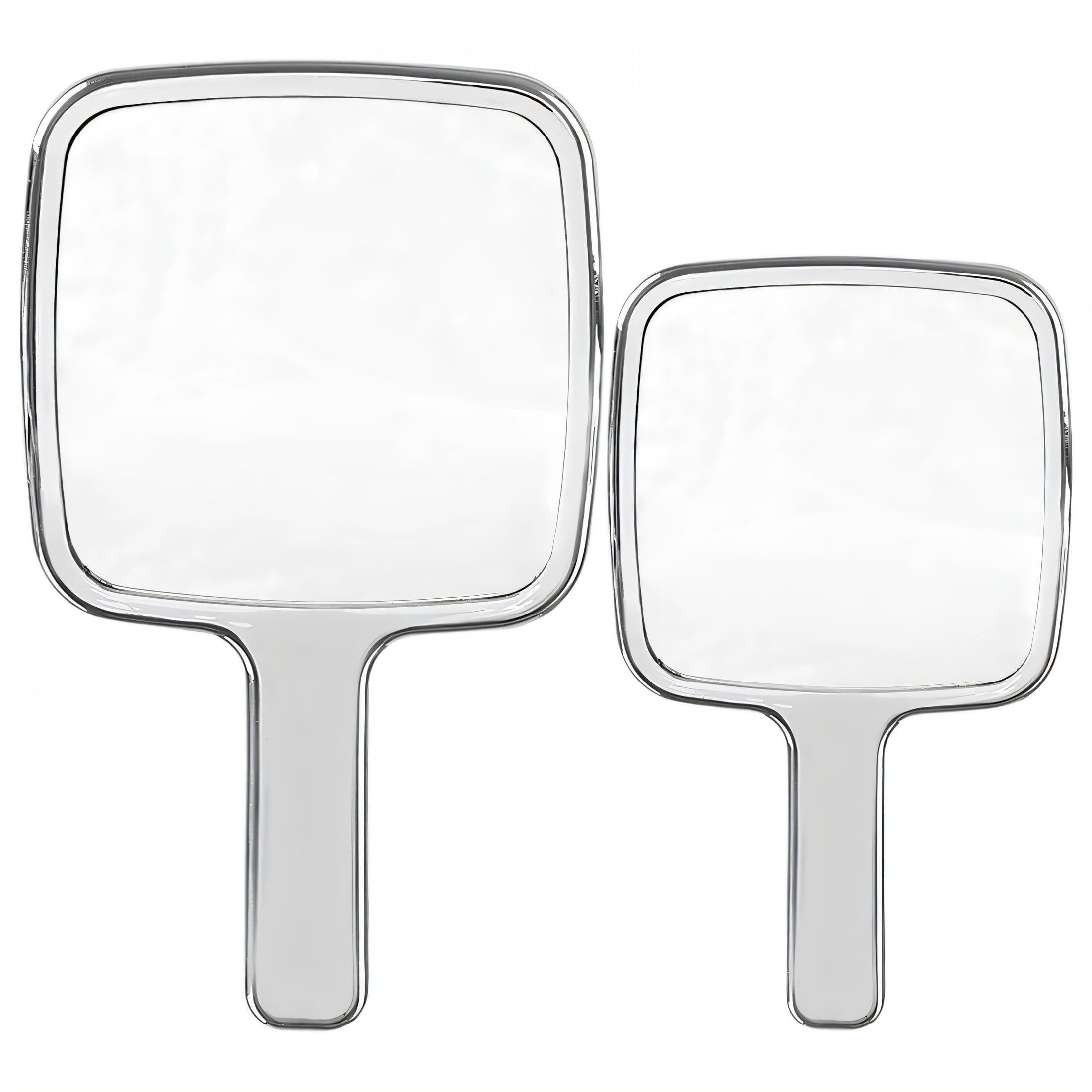 XIBUFE 2Pcs Hand Mirror Luxe Design Hand Mirror Easy to Carry Hand ...