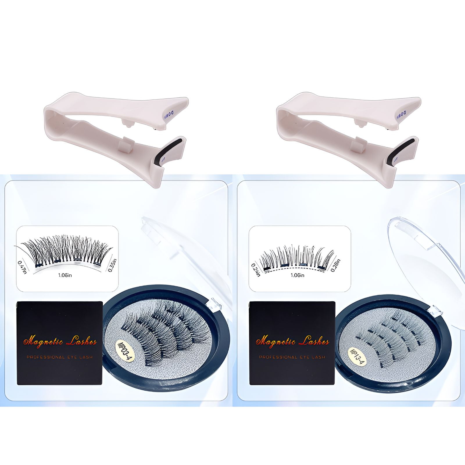RAGUPEL 2Pcs Magnetic Eyelashes,All Day Magnetic Eyelashes Natural Look ...