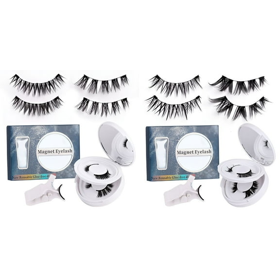 Vassoul Dual Magnetic Eyelashes, 0.2mm, Light, Easy to Wear, 3D ...