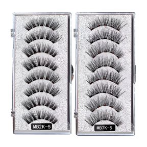 PaintLab Lavender Love Reusable Faux Mink Lashes, Fake Eyelashes Set, 2 ...