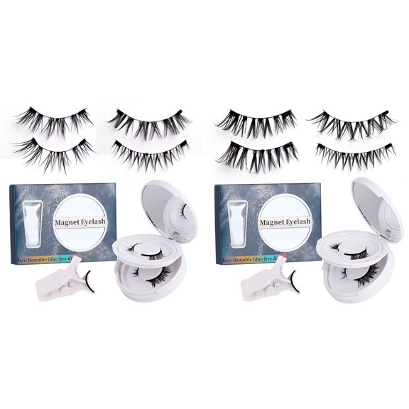 Vassoul Dual Magnetic Eyelashes, 0.2mm, Light, Easy to Wear, 3D ...