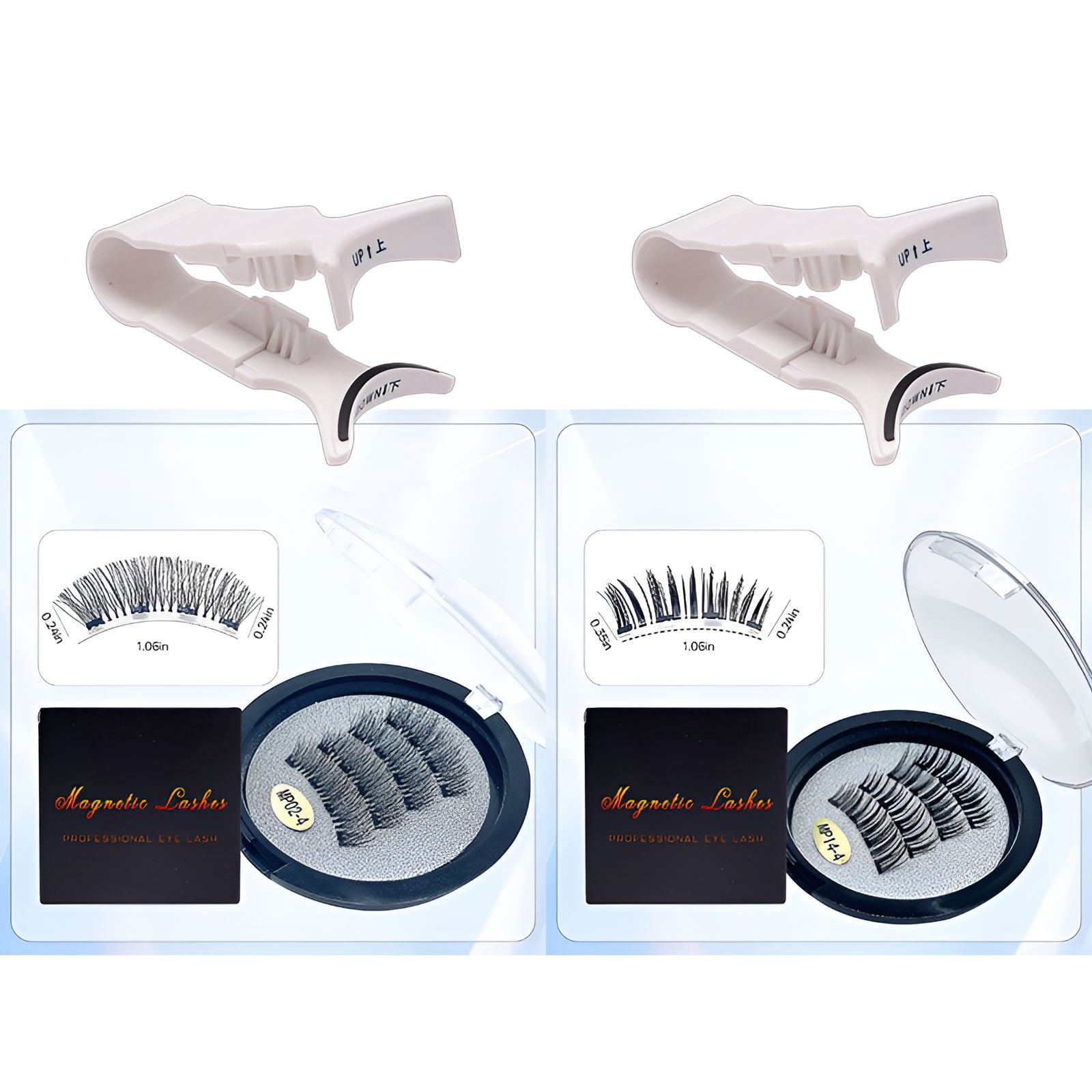 RAGUPEL 2Pcs Magnetic Eyelashes,Stable Adhesion Magnetic Eyelashes with Applicator,Party-Ready ...