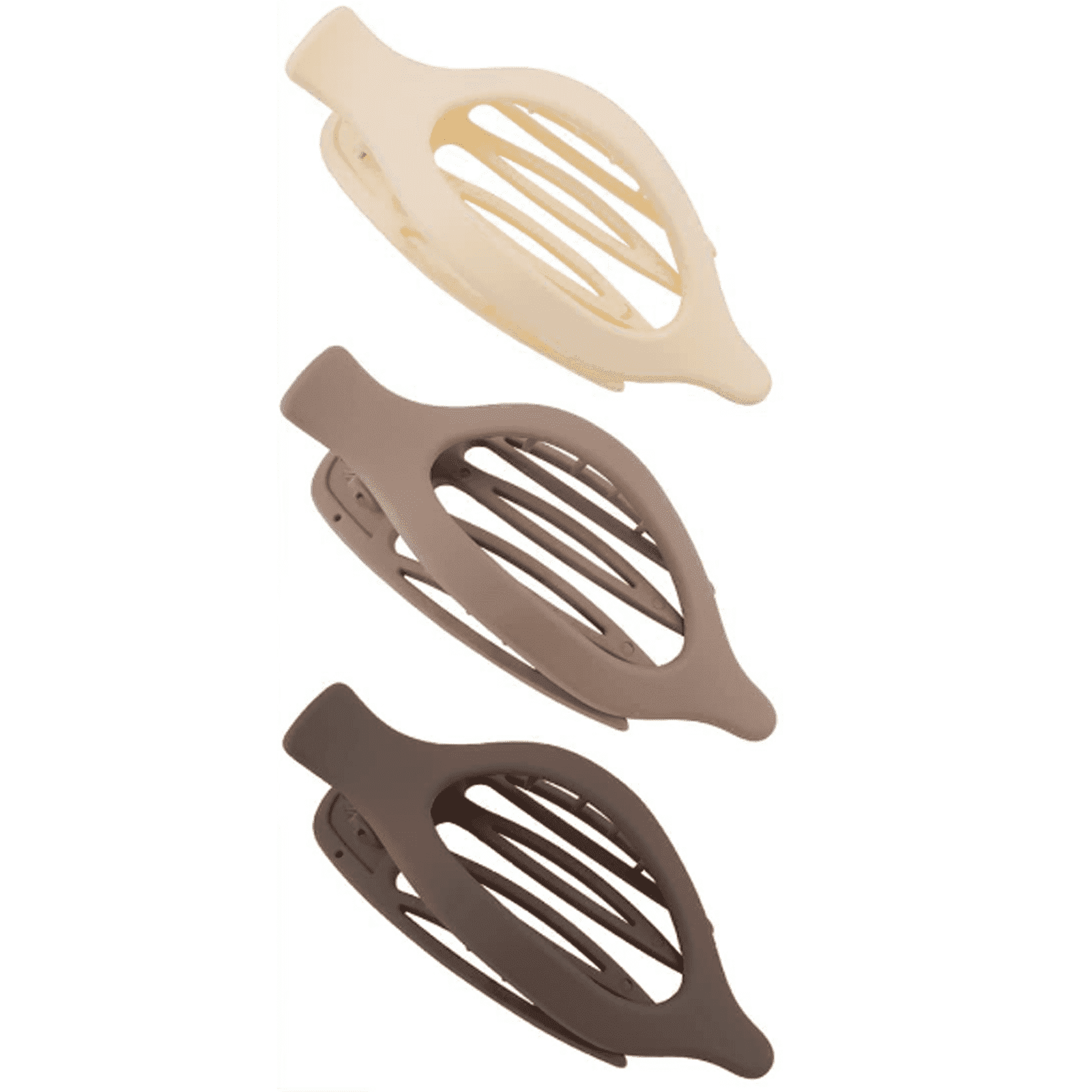 TUWAFE 3Pcs Hair Clips for Thin Hair,Strong Grip Flat Claw Clips,No ...