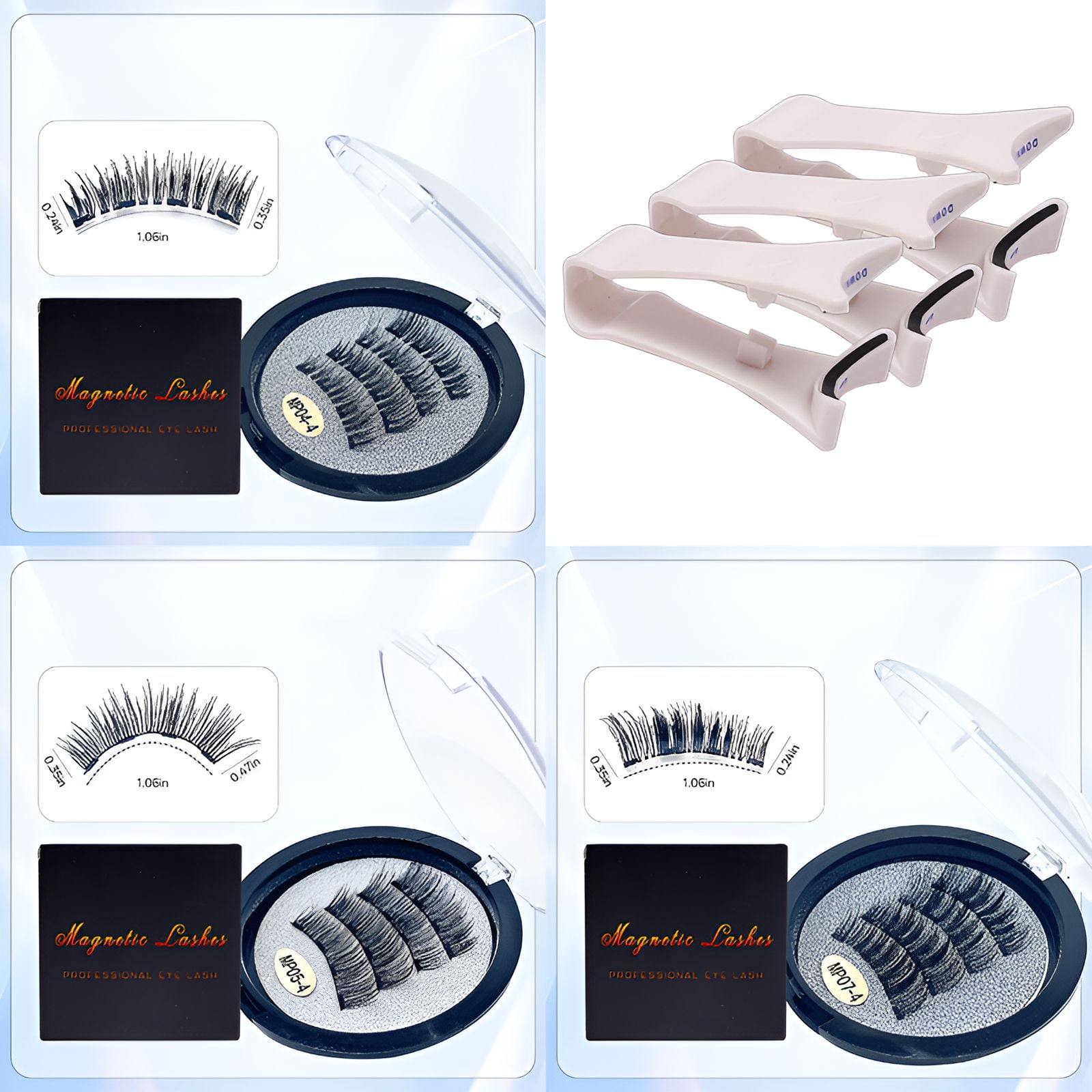 RAGUPEL 3Pcs Magnetic Eyelashes,No Slippage Magnetic Eyelashes Natural ...