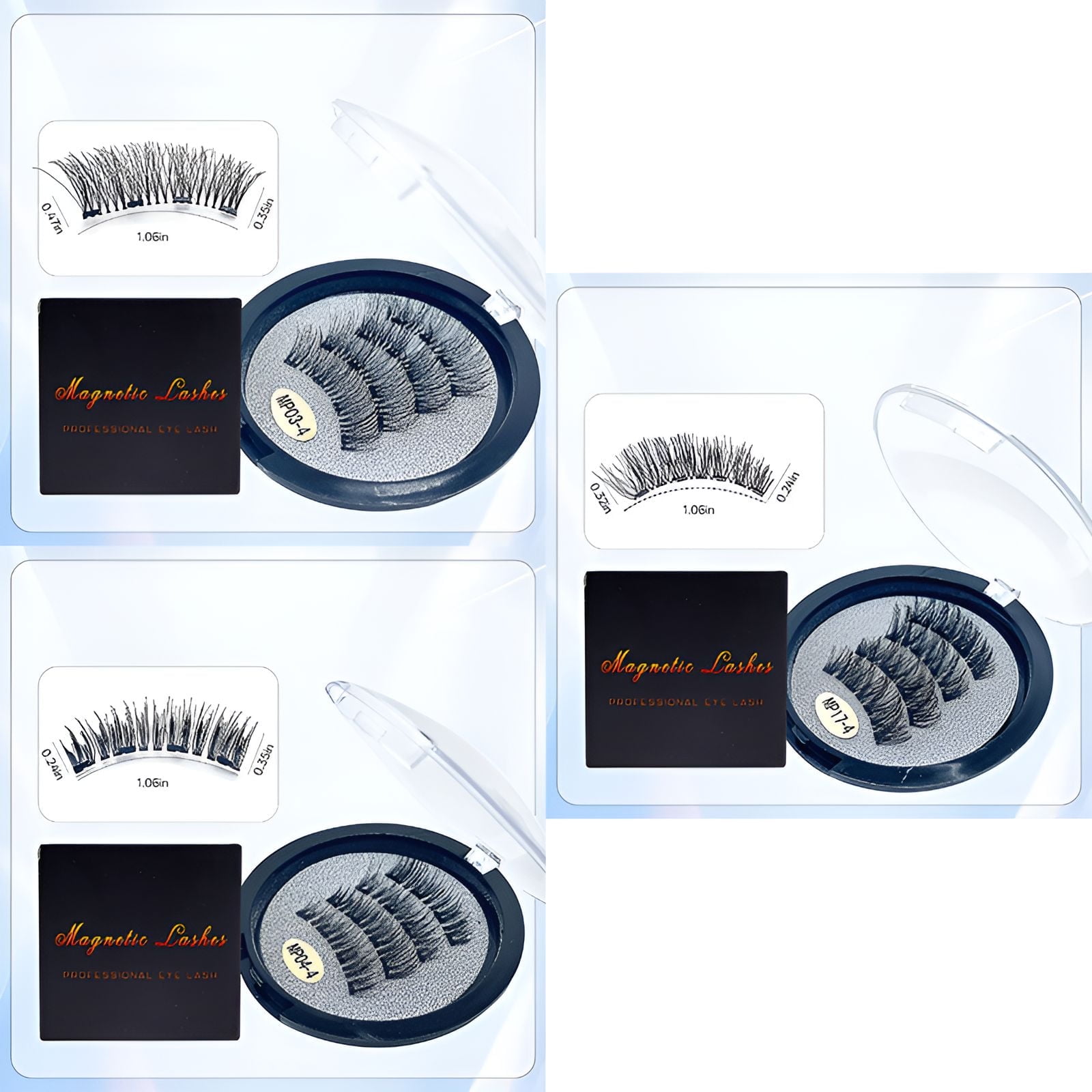 RAGUPEL 3Pcs Magnetic Eyelashes,False Lashes Reusable,Magnetic Eyelashes Natural Look,Style3 ...