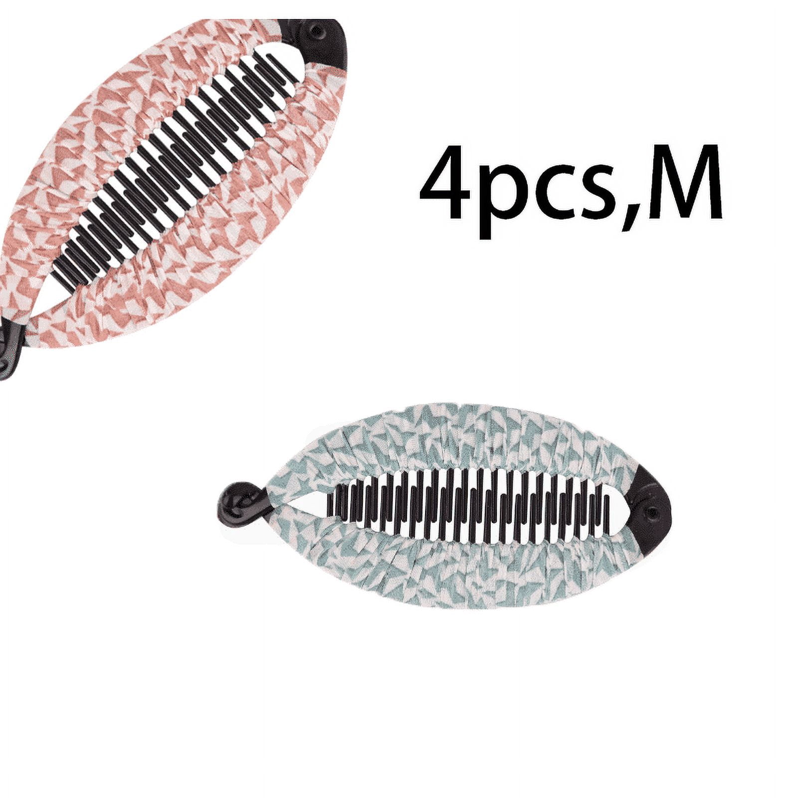 RAGUPEL 4 Pcs Flat Claw Clips,Secure Clasp Hair Barrettes,Stylish Look ...