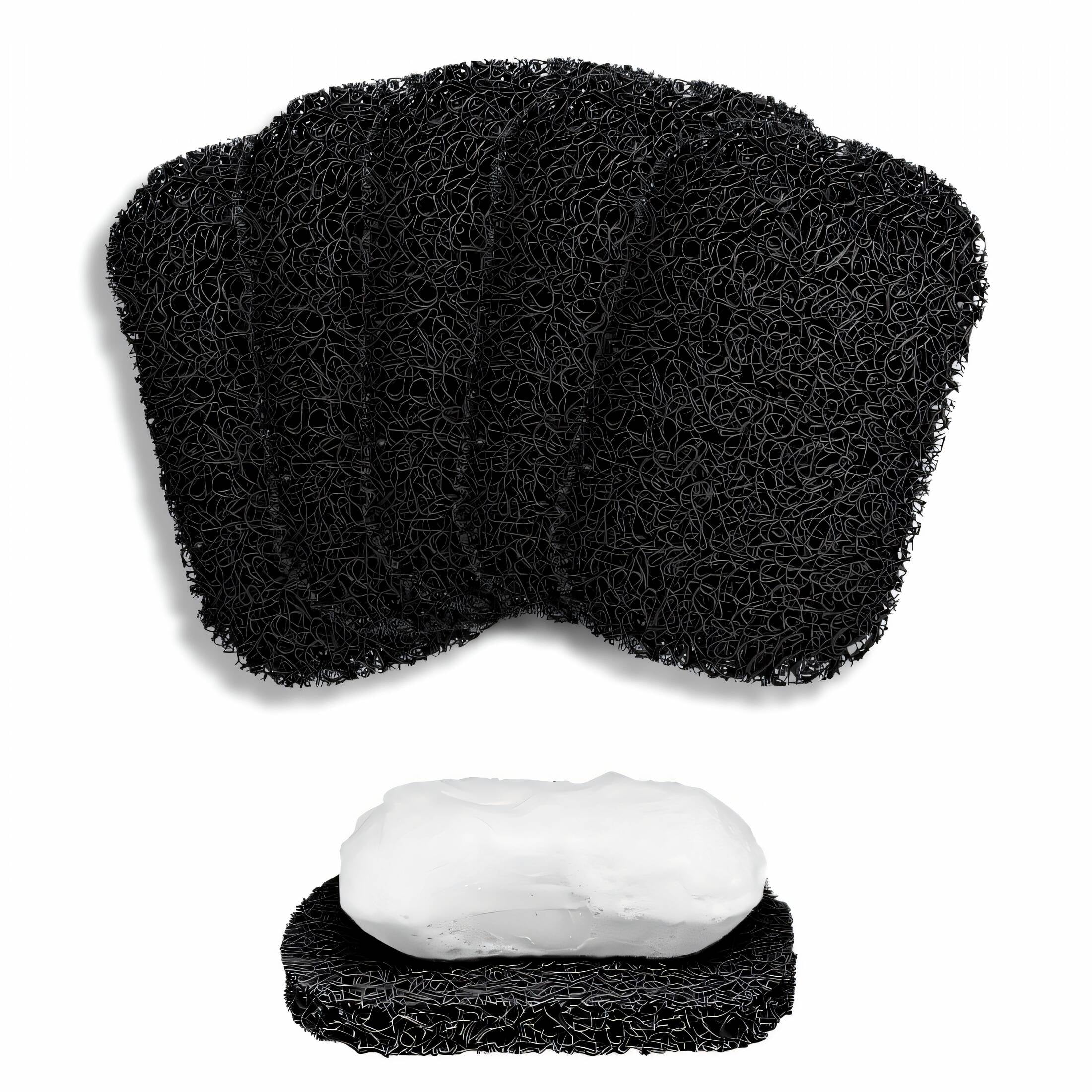 RAGUPEL 4 Pcs Soap Holder Pad,Durable PVC Elastic Fiber Material Soap ...