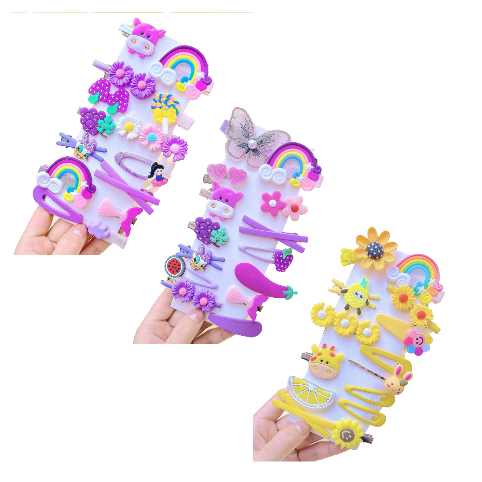 RAGUPEL 42 Pcs Baby Hair Clips,Handcrafted Multi-Color Toddler Hair ...