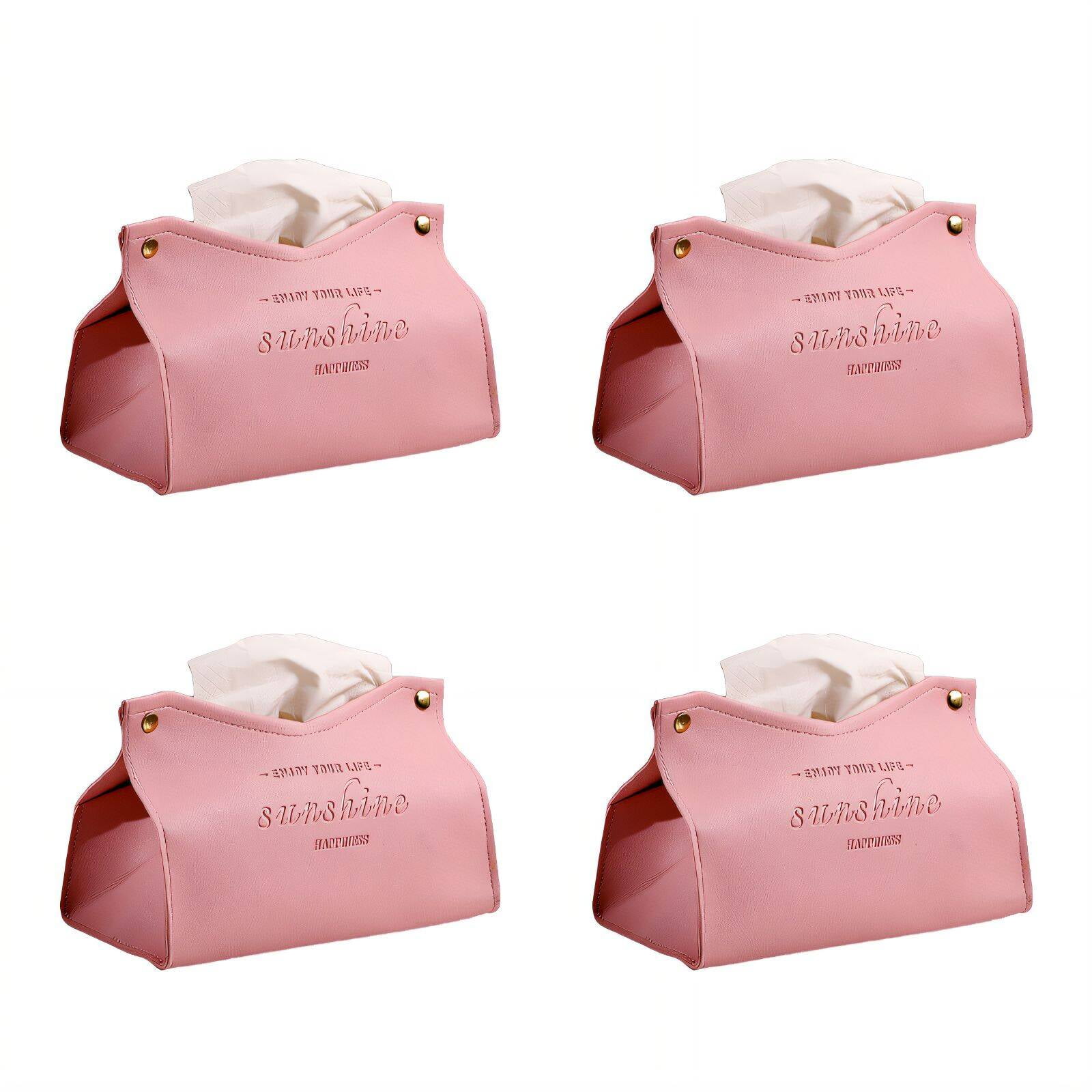 RAGUPEL 4Pcs Tissue Box Cover,Low-Maintenance Tissue Box Holder ...
