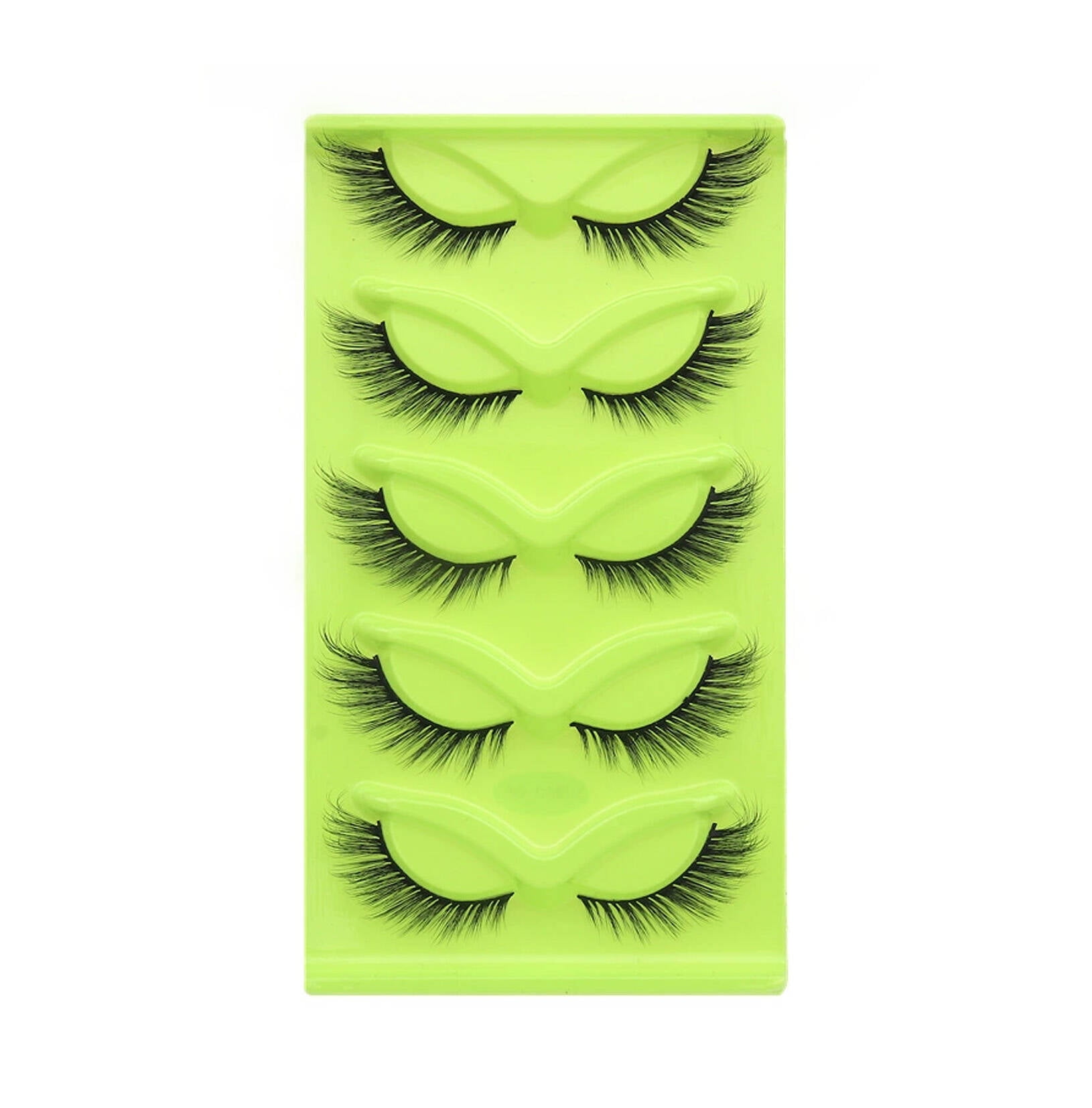 RAGUPEL 5Pairs Lashes Wispy Simulation Texture Effect Eyelash Clusters ...