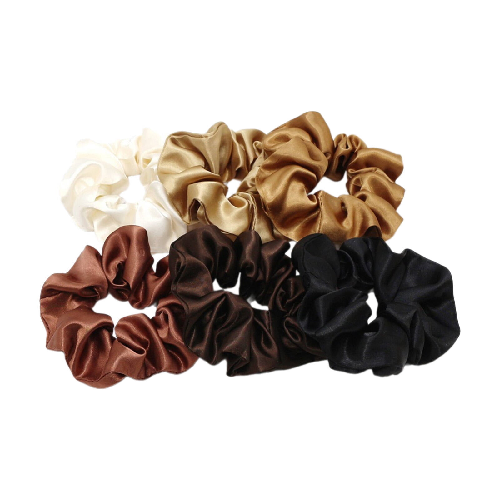 RAGUPEL 6Pcs Scrunchies,Satin Fabric Design Silk Scrunchies,Comfortable ...