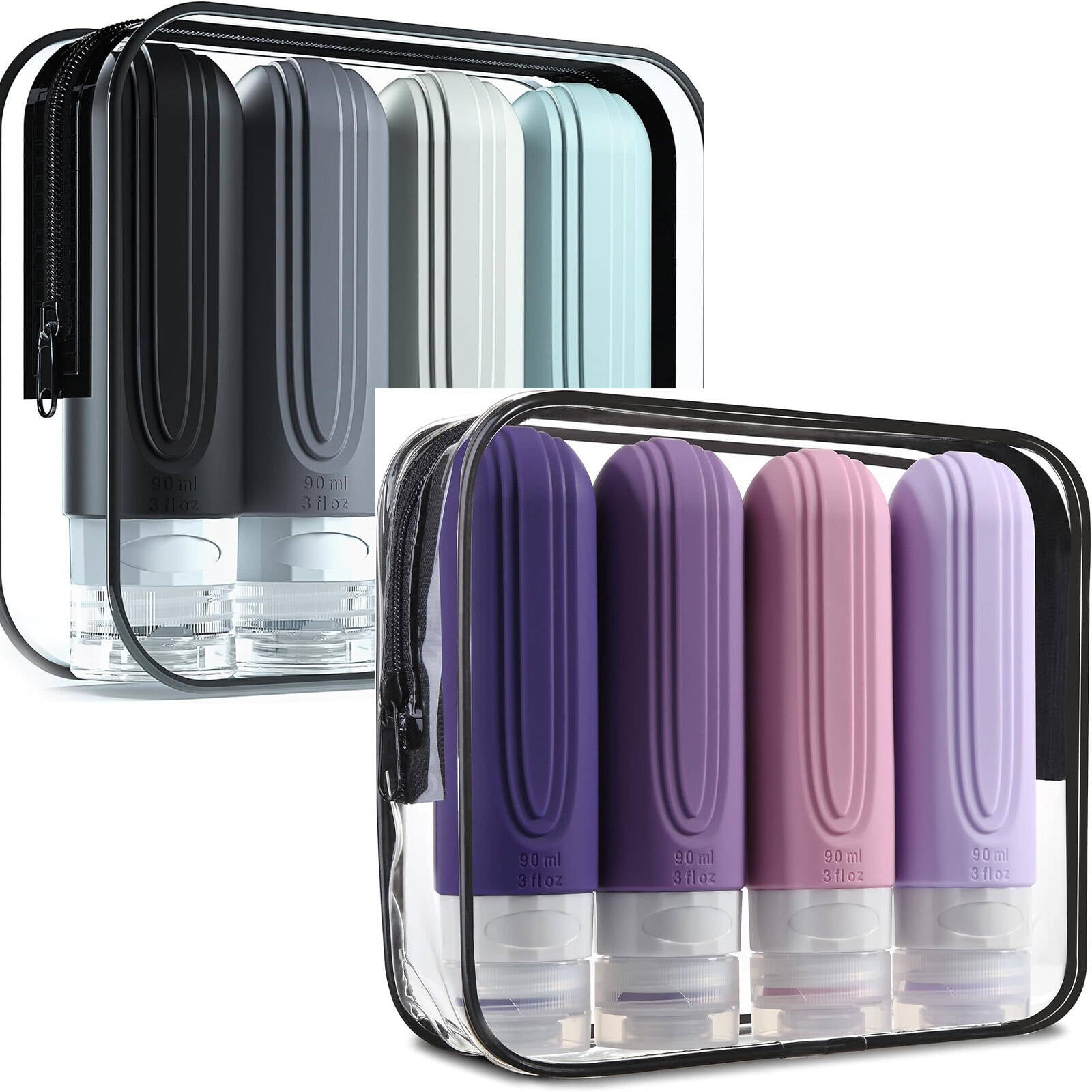 RAGUPEL 8 Pcs Travel Size Toiletries,Leakproof Design Travel Bottles ...