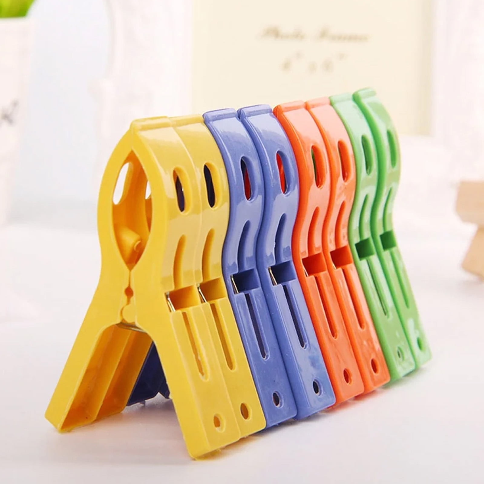 RAGUPEL 8Pcs Clothespins,Non-Slip Heavy Duty Clothes Drying Clips ...