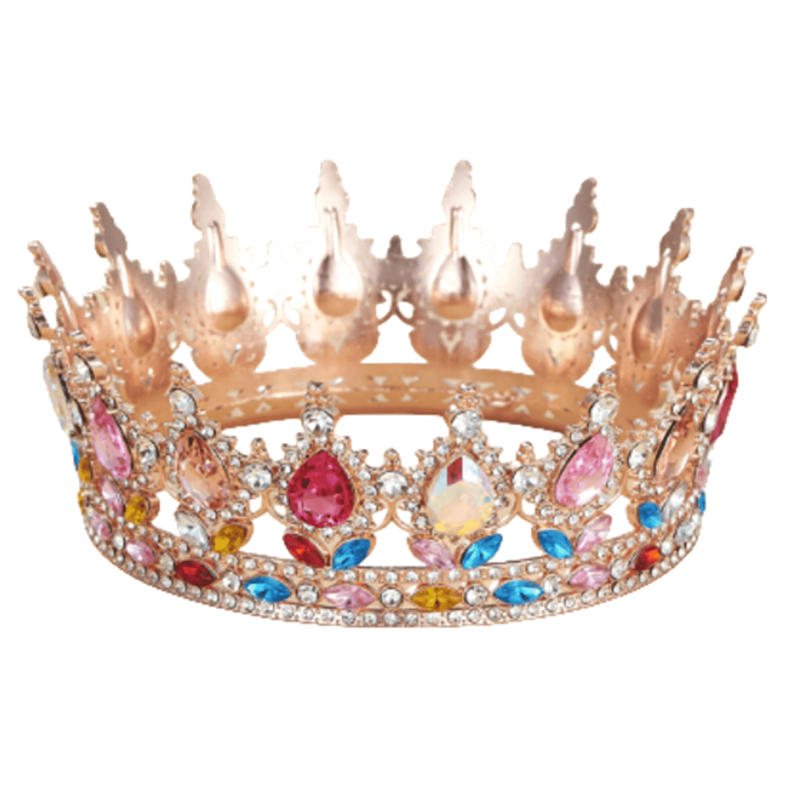 RAGUPEL Crown,Baroque Style with Sparkling Drop Rhinestones Tiaras for ...