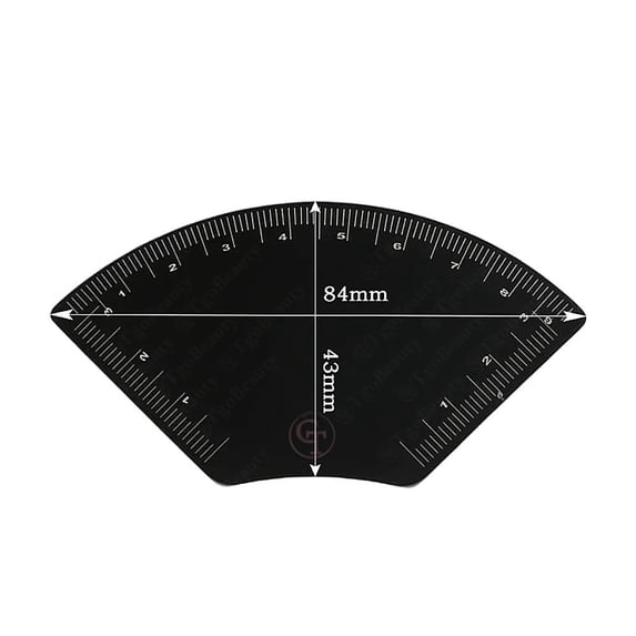RAGUPEL Eyebrow Design Ruler Reusable Fast Drawing Brow Microblading ...