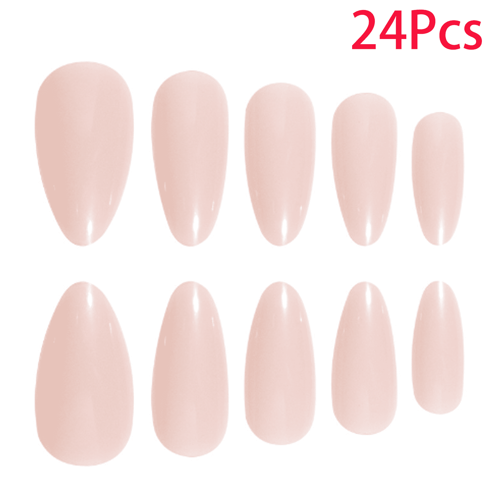 RAGUPEL French Tip Press On Nails,Almond Shape Design Opi Press On ...