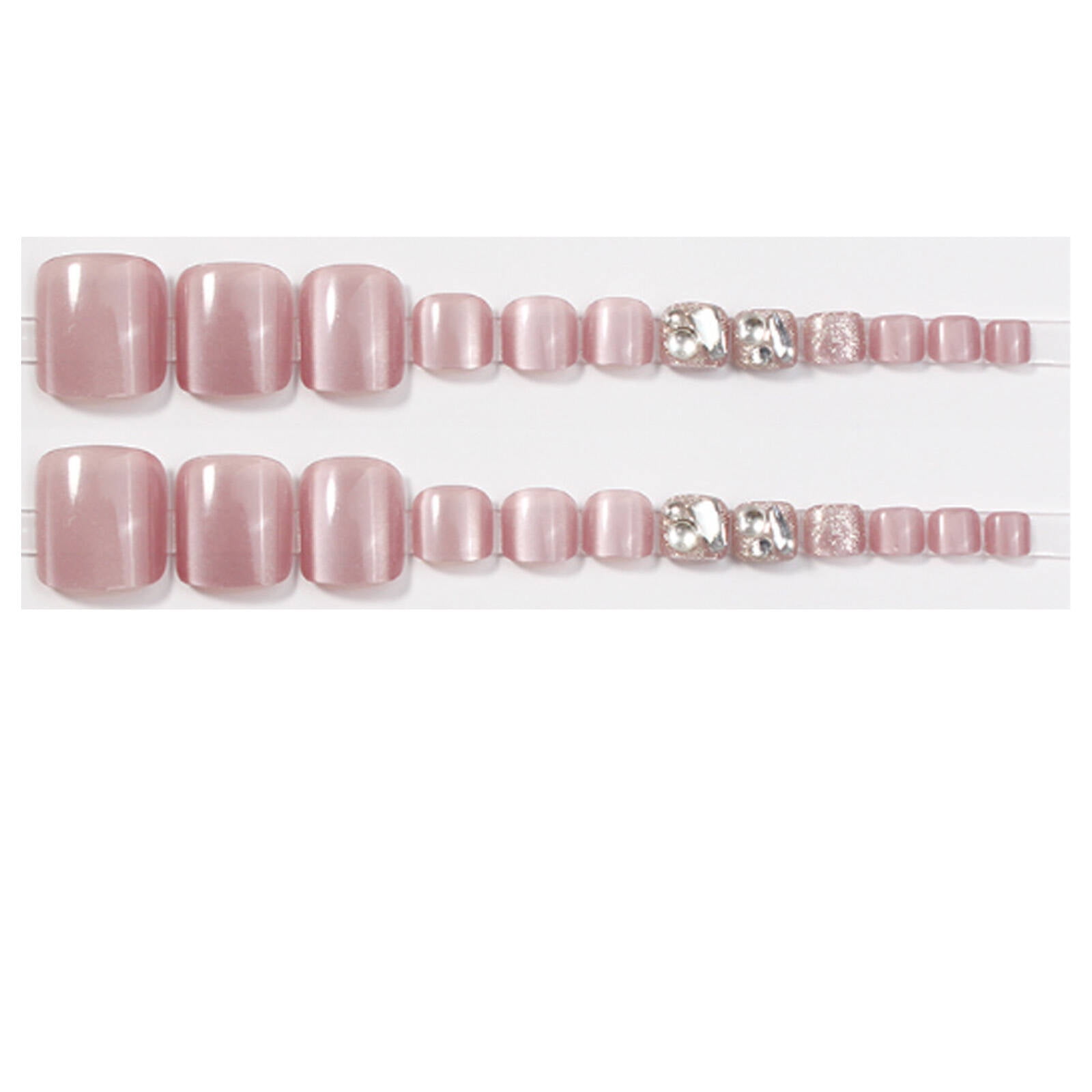 RAGUPEL French Tip Press On Nails,Flexible Detachable Design Toe Nail ...