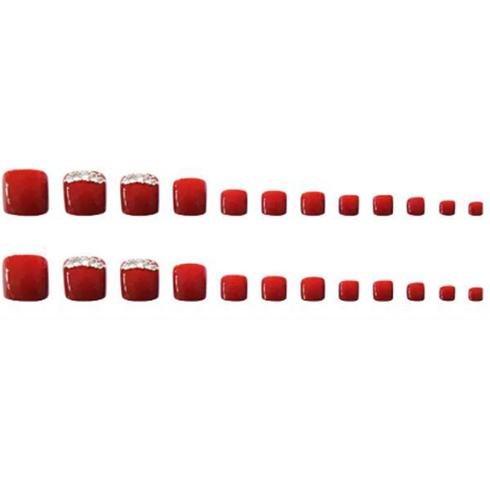 RAGUPEL French Tip Press On Nails,Flexible Detachable Design Toe Nail ...